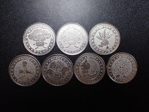 Pokemon Card Meiji Promo Battle Coin x7 Vileplume etc #5510 | eBay