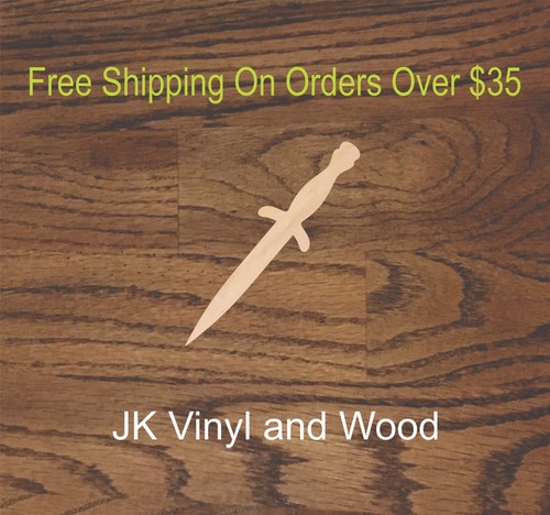 Dagger, Knife, Flower, Wood Cutout, Laser Cut Wood, Craft Wood ...