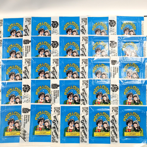 Lot (25) 1979 Topps Mork & Mindy TV Show Gum Cards Wax Wrappers Robin ...