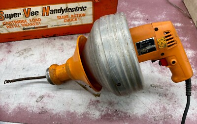 General Pipe Cleaners Super-Vee Handylectric Snake Model: 81596 **No ...