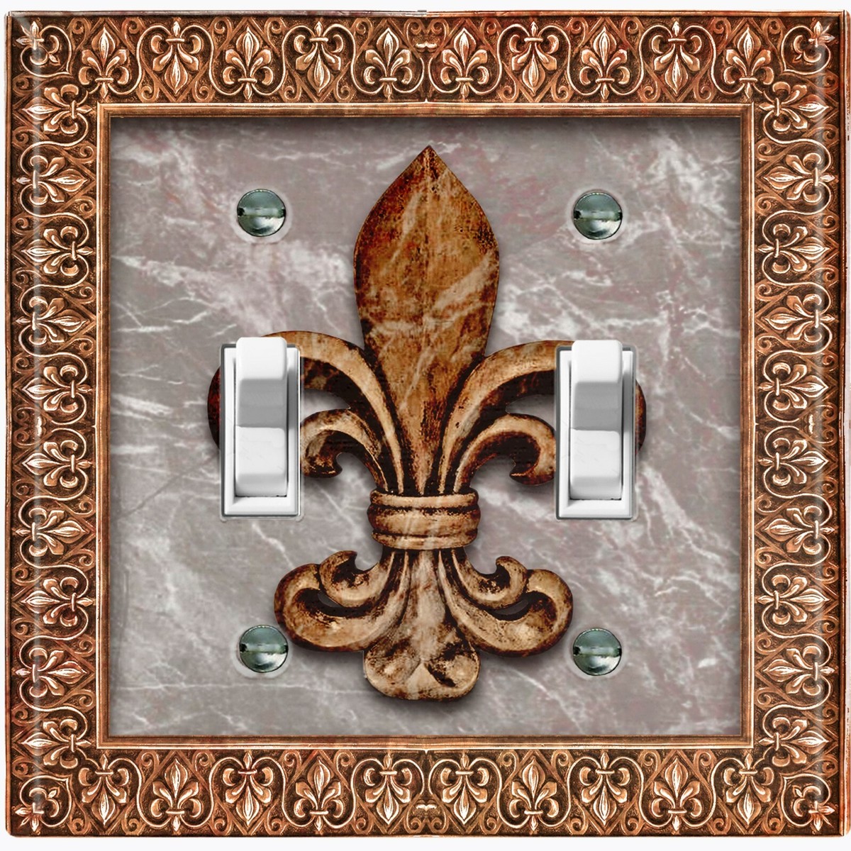 Fleur De Lis Light Switch Plate Covers Metal Light Switch Cover Wall