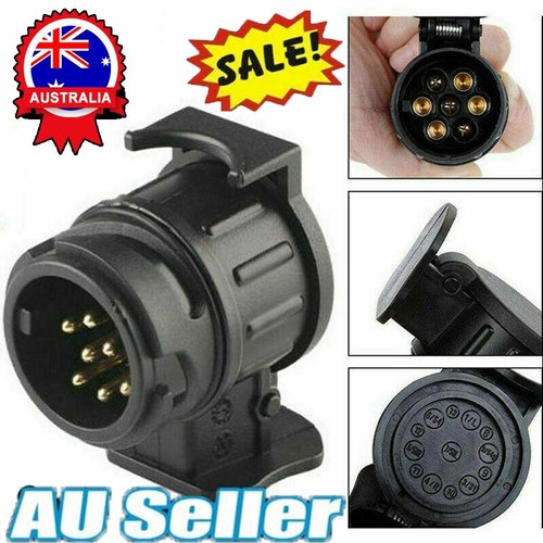 Trailer 13 to7 Pin Socket Electric Towing Converter Tow Bar Plug ...