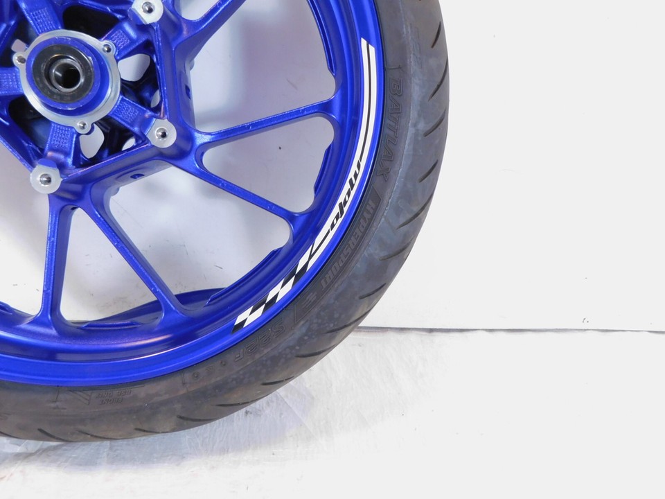 Yamaha MT09 MT-09 & YZFR7 YZF-R7 R7 Blue Front Wheel Rim & Tire 17" x 3 ...