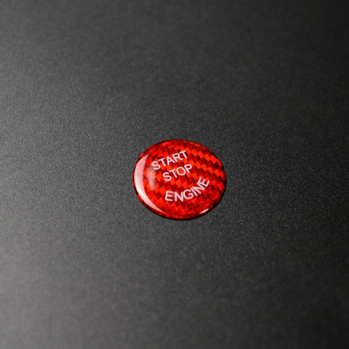 Red Carbon Fiber Start Stop Engine Button Cover for BMW E90 E92 E60 E84 E83 | eBay