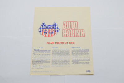 Avalon Hill Sports Illustrated 1979 USAC Indy 500 Auto Racing Game ...