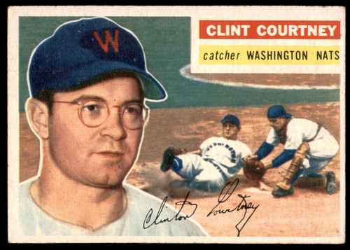 1956 Topps Clint Courtney Washington Senators #159 VG/EX (Slight corner ...
