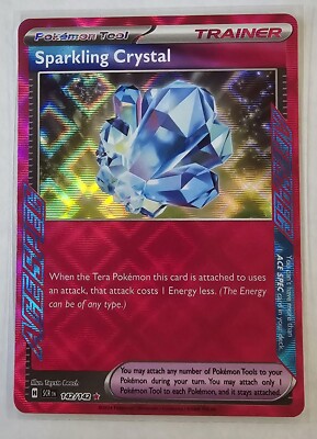 Sparkling Crystal - Ace Rare NM-Mint Pokemon SV07 - Stellar Crown - 142 ...