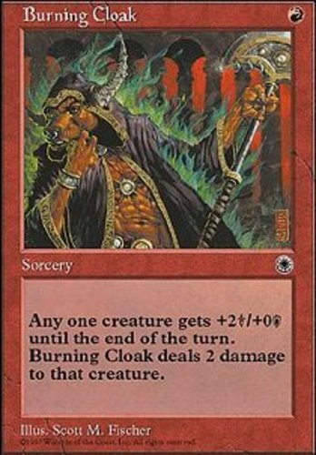 MTG: Burning Cloak [Moderately Played] Portal Magic the Gathering CCG ...