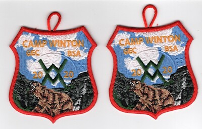 BSA Two 2020 Camp Winton Patches Golden Empire Council NorCal | eBay