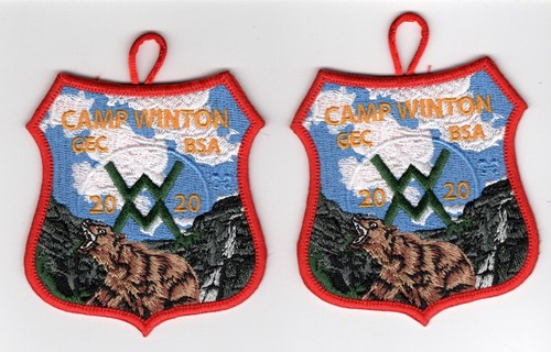BSA Two 2020 Camp Winton Patches Golden Empire Council NorCal | eBay