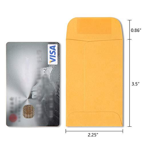 ValBox No.1 Coin Envelopes 2.25x 3.5 Small Parts Envelope with Gummed ...