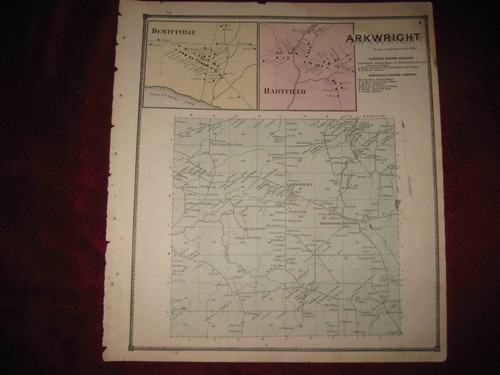 ANTIQUE 1867 ARKWRIGHT DEWITTVILLE HARTFIELD CHAUTAUQUA COUNTY NEW YORK ...