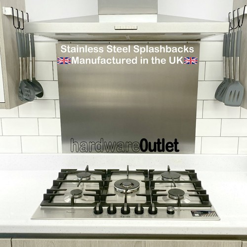 Splash Back Brushed Stainless Steel Cooker SPLASHBACK 600 or 900mm Made ...