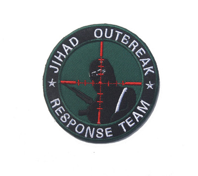 JIHAD OUTBREAK RESPONSE TEAM INFIDEL SINPER BADGE MILITRAY HOOK LOOP ...