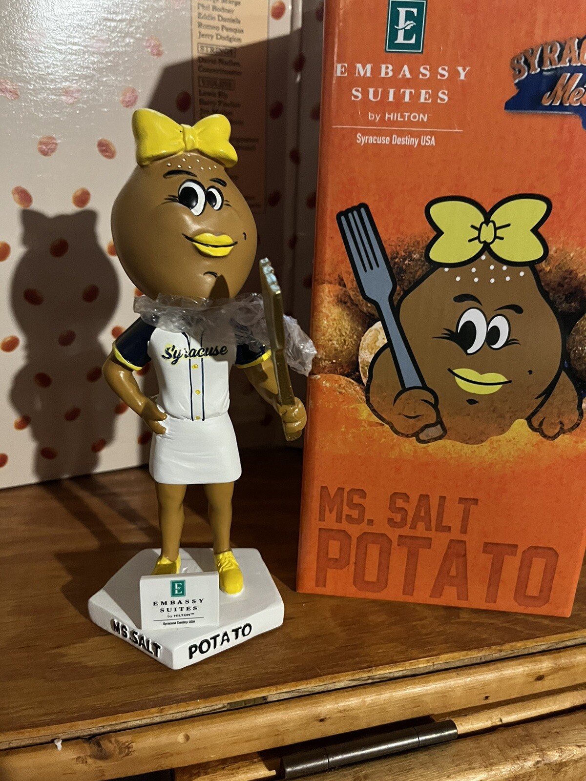 Syracuse Mets Ms. Salt Potato Bobblehead New York Mascot SGA NY STADIUM ...