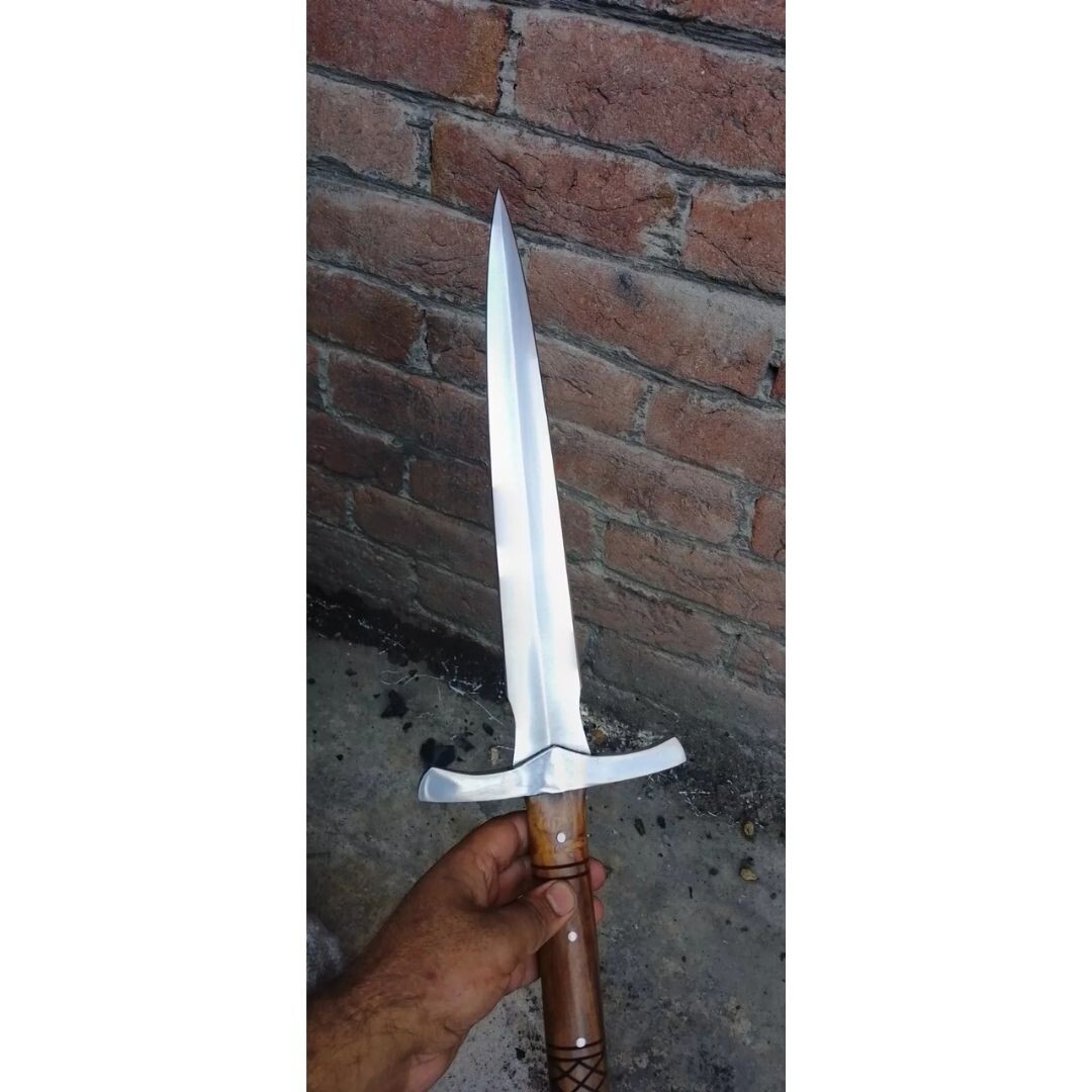 Custom Handmade Handmade Sword Double Edged Sword Viking Survival D2 ...