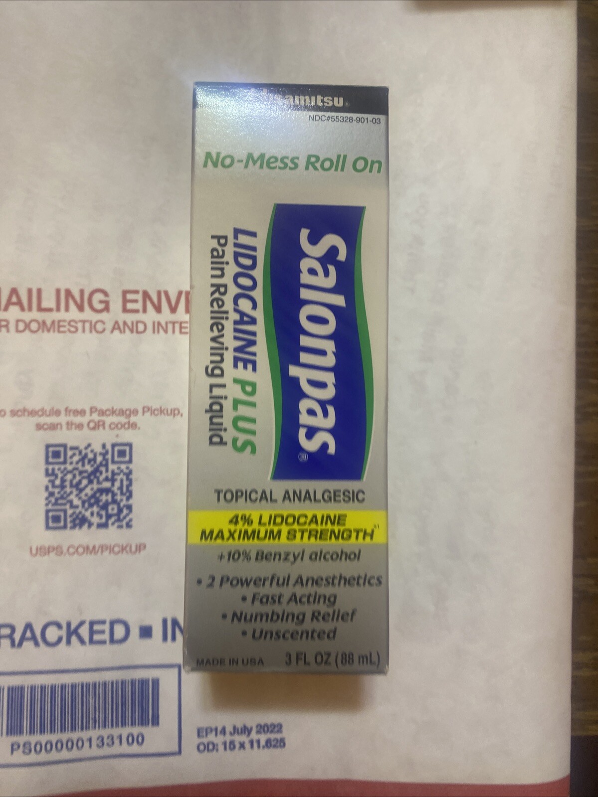 Salonpas (SPLR) Lidocaine Plus Pain Relieving Liquid Roll On - 88ml for ...
