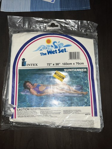 Vintage Intex The Wet Set Inflatable Action Air Mat Vinyl Beach Pool ...