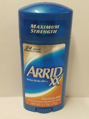 Vintage Arrid Extra Extra Dry Antiperspirant Deodorant Solid Regular ...