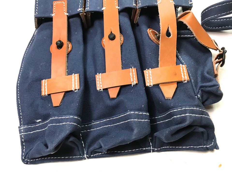 WWII GERMAN LUFTWAFFE MP STG CANVAS AMMO POUCHES-BLUE | eBay