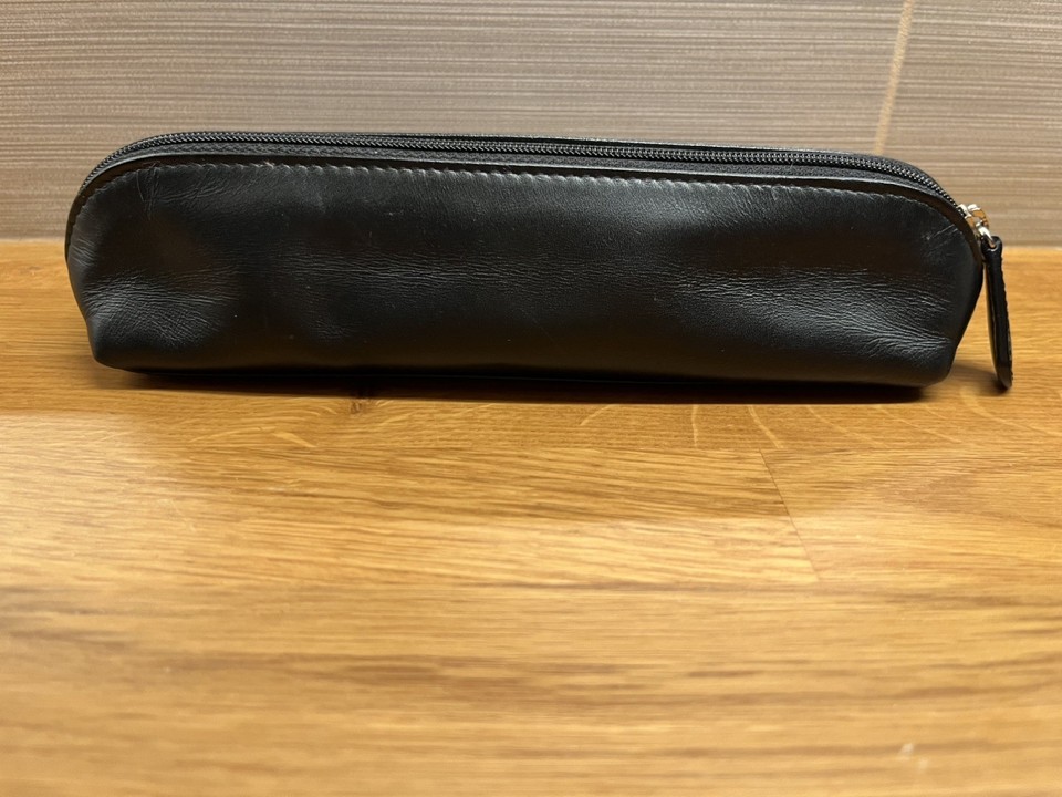 Radley Black Leather Pencil/Glasses Case in Good Condition 20L x 6H x ...