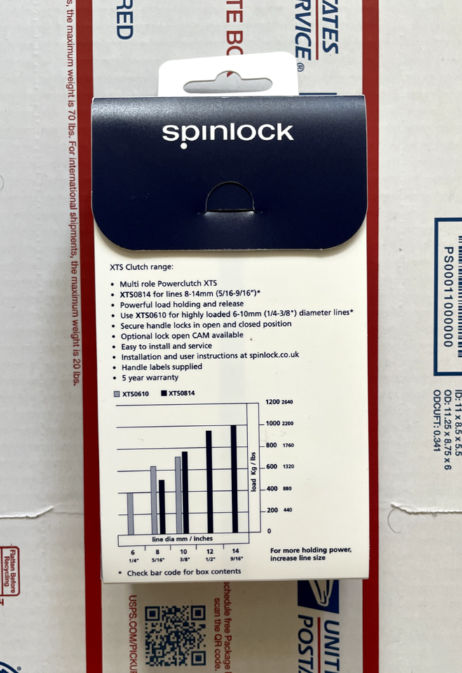 Spinlock XTS/1 - Single Power Rope Clutch (8mm - 14mm / 5/16" - 9/16 ...