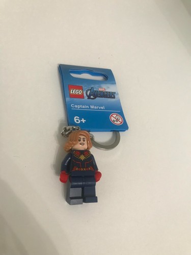 LEGO Marvel Avengers CAPTAIN MARVEL Minifigure 854064 Keychain | eBay