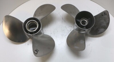 28P Yanmar 3 Blade Dual Prop Front Rear RH LH Stainless Steel Propeller ...