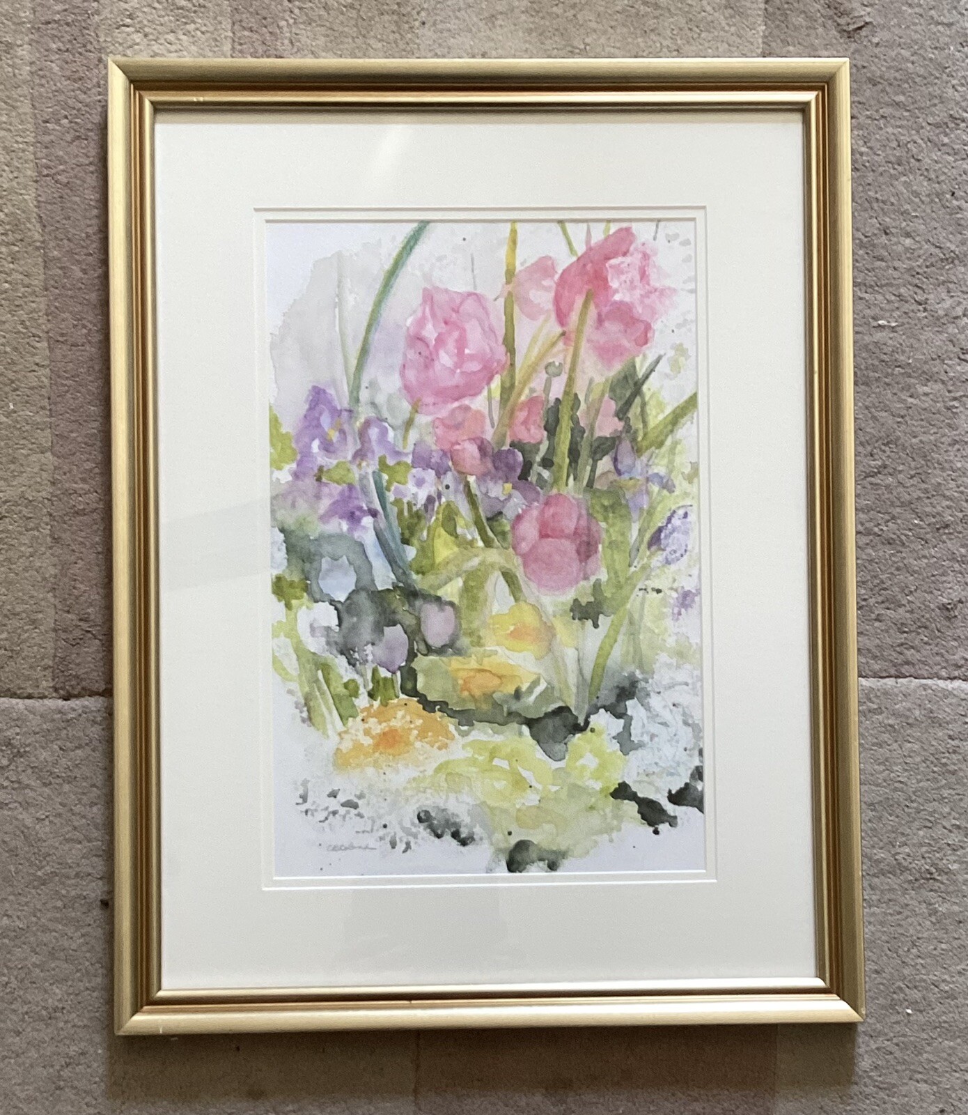 Vintage Watercolor Painting by American Artist Connie Boland, “Spring ...