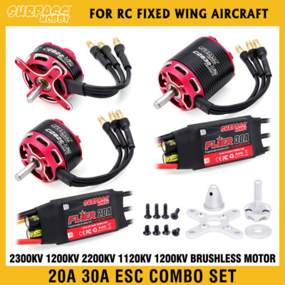 Surpass Hobby Brushless Outrunner Motor 2-4S 20A 30A ESC Combo for RC ...
