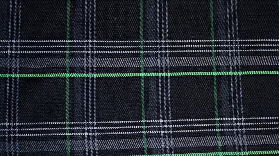 Green GTI Plaid Car Upholstery Fabric - VW Golf MK7- 3mm Foam - 59 ...