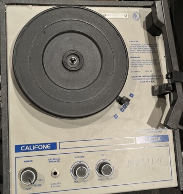 Vintage CALIFONE 1430C Portable Record Player/Turntable/Phonograph w ...