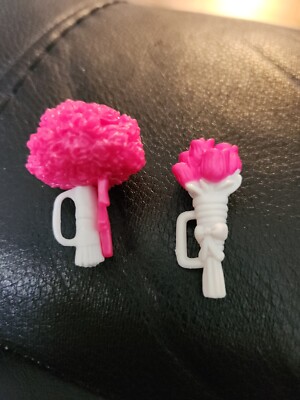 Barbie Pink Rose Bouquet Flower Bunch w/Pink Bow Bridal & Tulip Bouquet ...