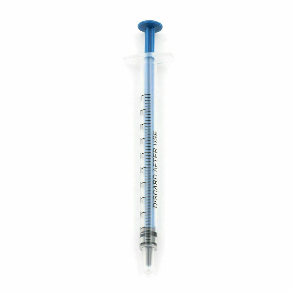 20 x 1ml Syringe Plastic Disposable Injector Syringe Hobby Craft Art ...