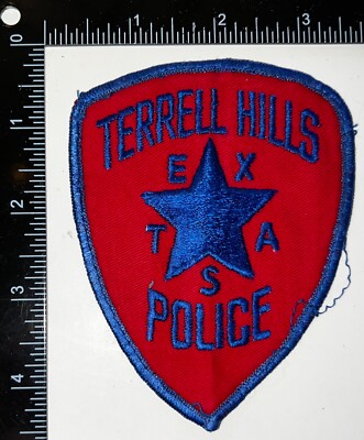 VINTAGE OBSOLETE Terrell Hills Texas TX Police Patch | eBay