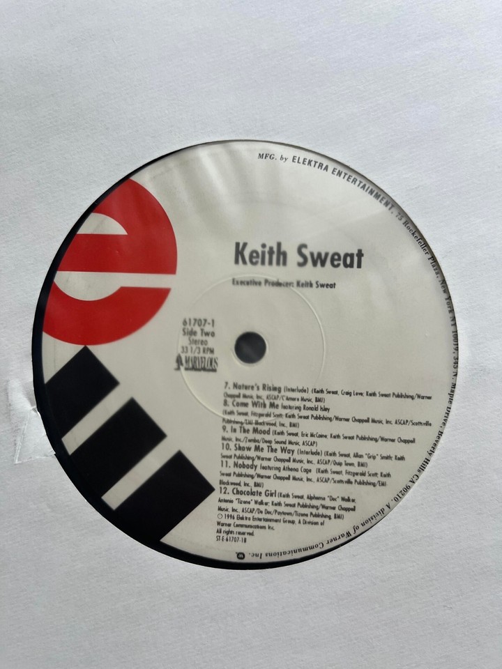 Keith Sweat / Keith Sweat 12" Vinyl 1996 US Original LP Elektra Traci ...