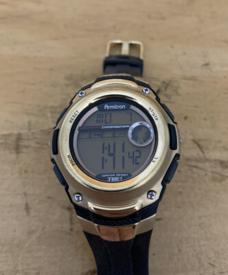 Armitron Mens All SPORT Water Resistant Watch Working | eBay