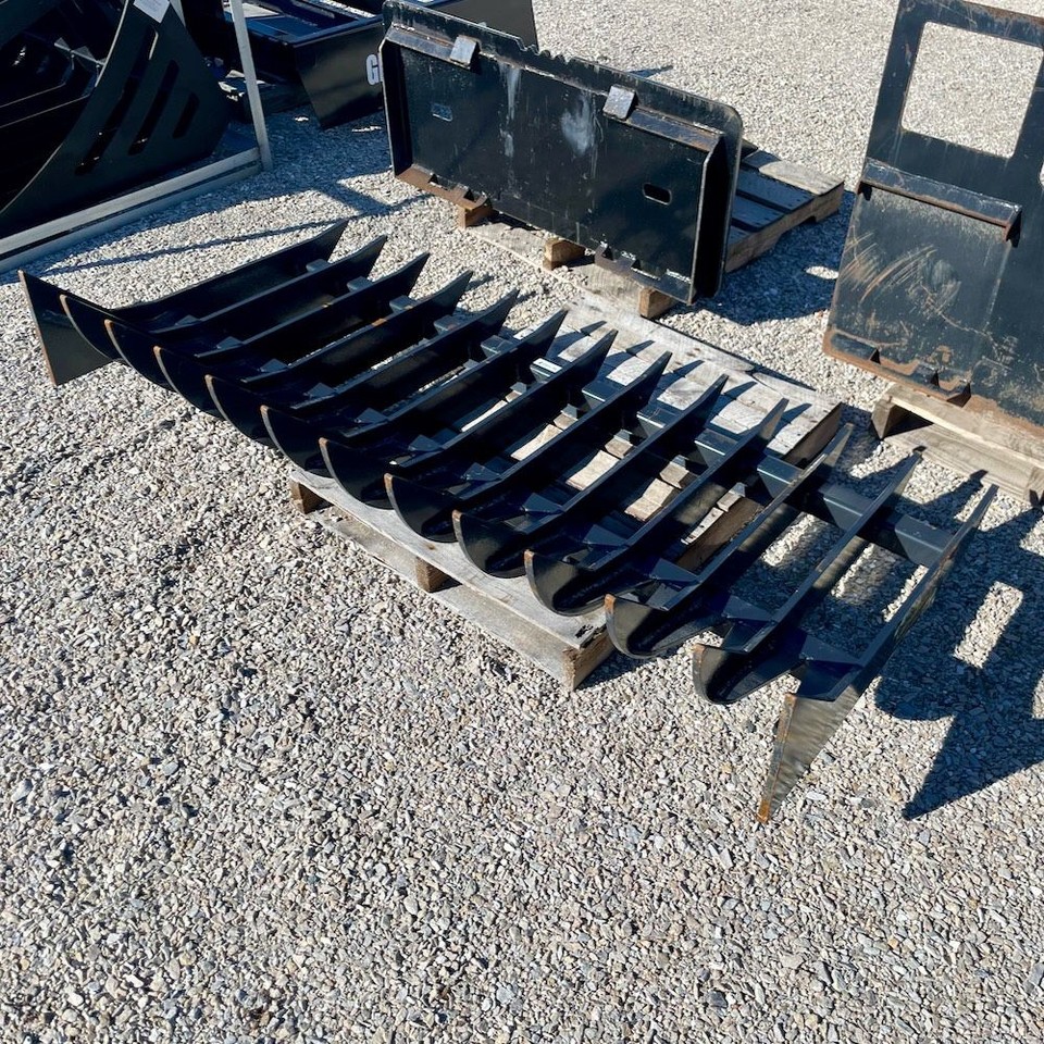 Skid Steer Quick Attach 72 IN Skid Steer Root Rake | eBay