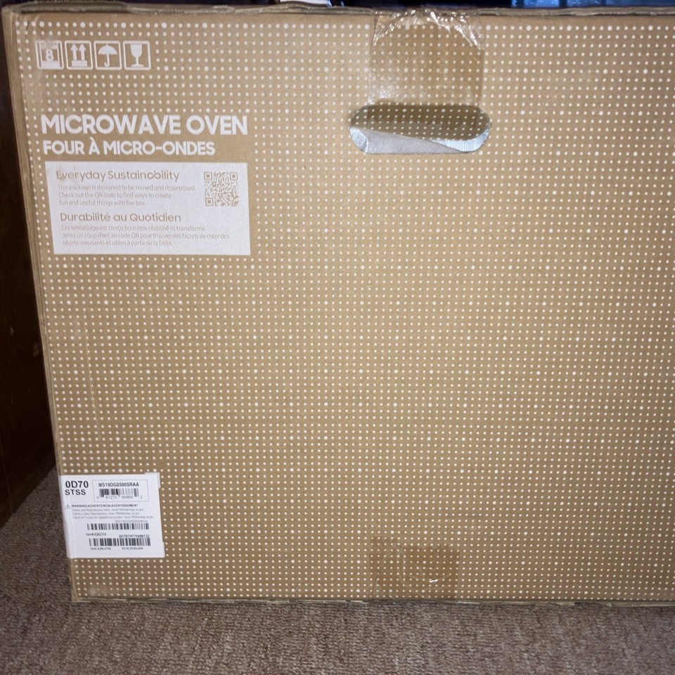 Samsung MS19DG8500SRAA 1.9 cu. ft. Countertop or above range microwave ...