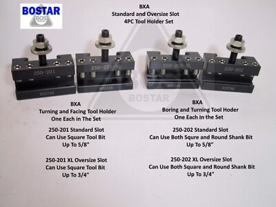 BOSTAR New Listing BXA Tool Post Tool Holder 4PC Set For Lathe | eBay