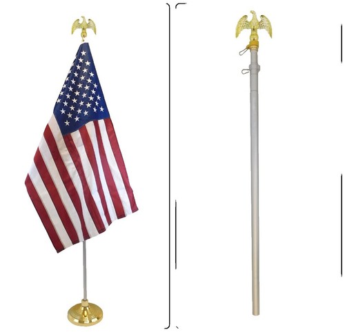 Flag Pole Telescoping 15-Foot Telescoping Flagpole Kit For Home Or ...