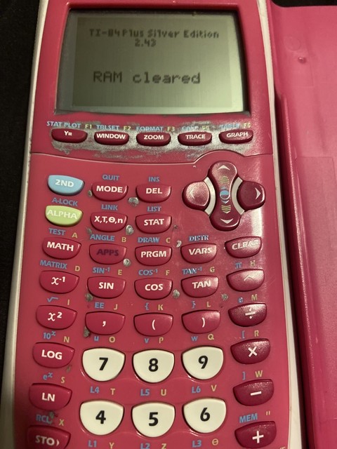 Texas Instruments TI-84 Plus Silver Edition Graphing Calculator - Pink ...