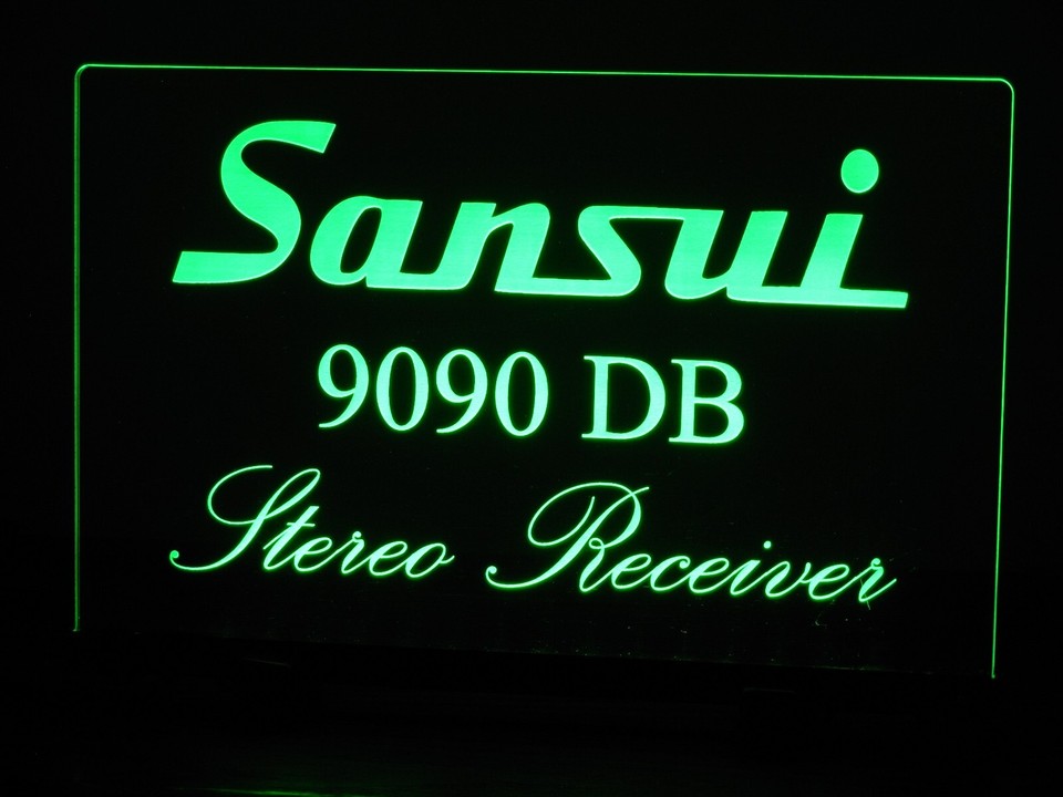 SANSUI 9090DB ETCHED ACRYLIC LED SIGN | eBay