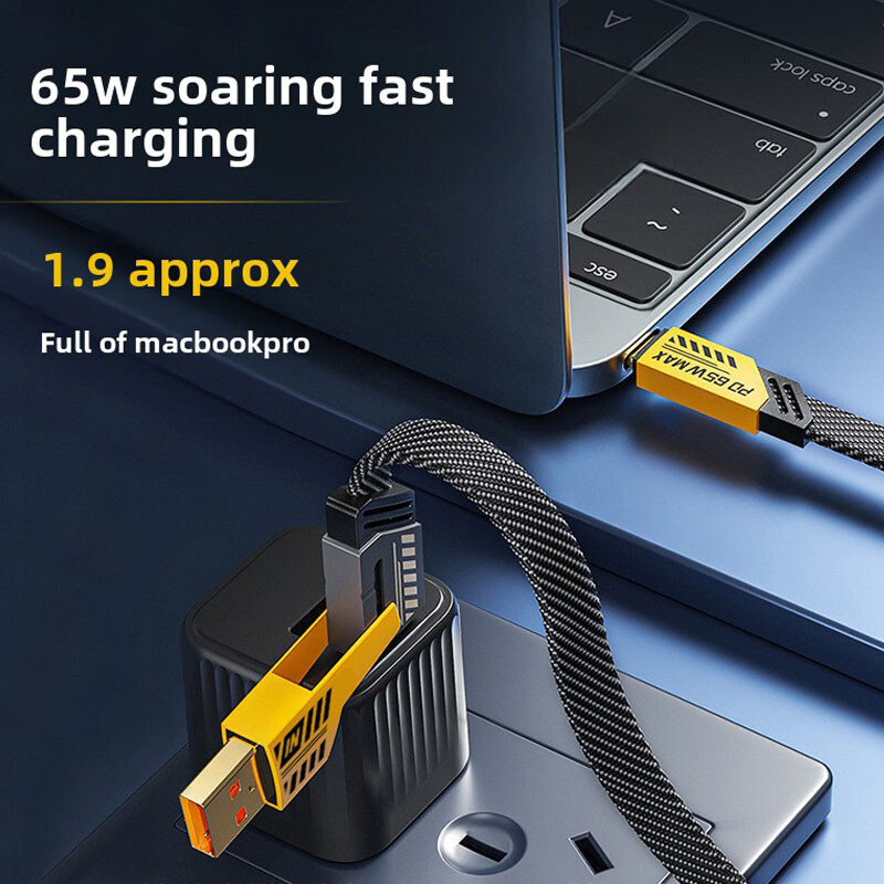 120W Fast Type C Wall Charger , 4-In-1 65W Super Fast Cable For Cell ...