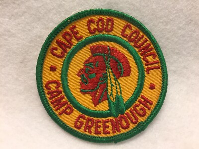 (js) Boy Scouts - Camp Greenough, Cape Cod Council, green trim round ...