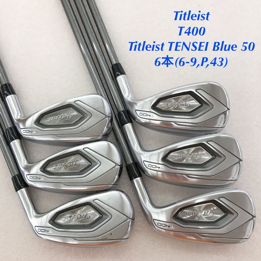 Golf Iron Set Titleist T400 TENSEI Blue 50 6pcs 6-W JAPAN | eBay
