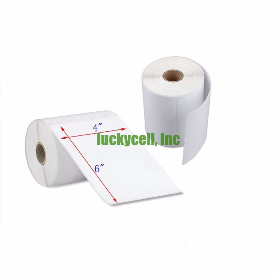 20 Rolls Direct Thermal Labels 4x6 250/Roll For Zebra Eltron 2844 ZP450 ...