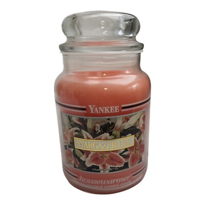 Yankee Candle Stargazer Lily Large Jar Candle 22oz New Retired Black ...