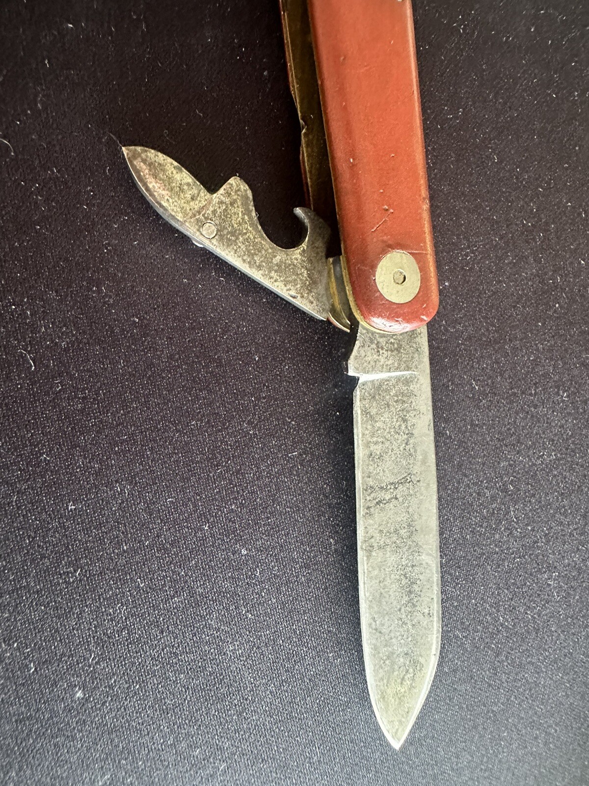 Rare Vintage Olean NY Kabar KA-BAR Kamp Knife Camp Folding Blade WW2 ...