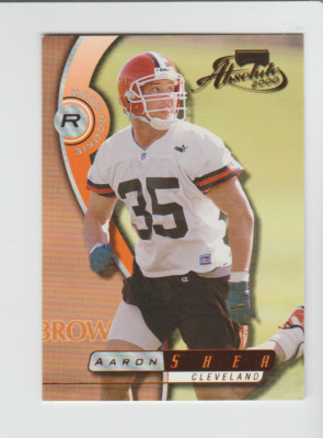 2000 Playoff Absolute #228 Aaron Shea RC, Michigan Wolverines #/3000 | eBay